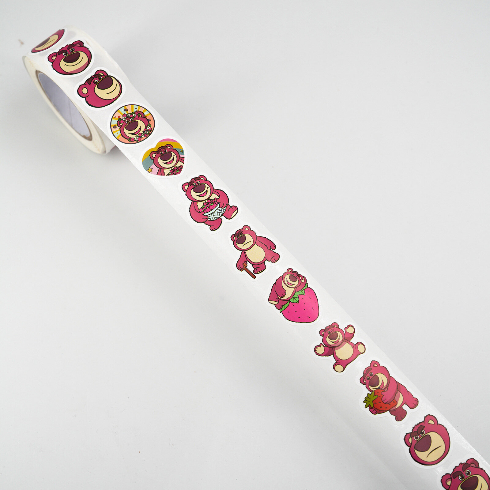 Наклейки "Клубничный мишка", 500 листов, ручная работа