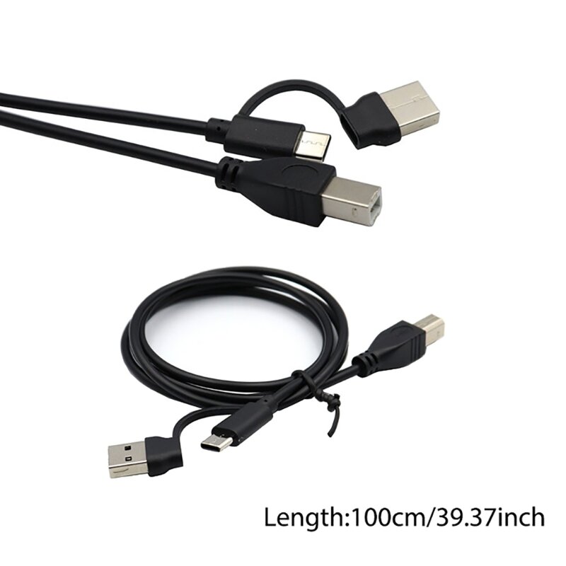 Кабель для передачи данных принтера Type C/USB-USB B — фото 1