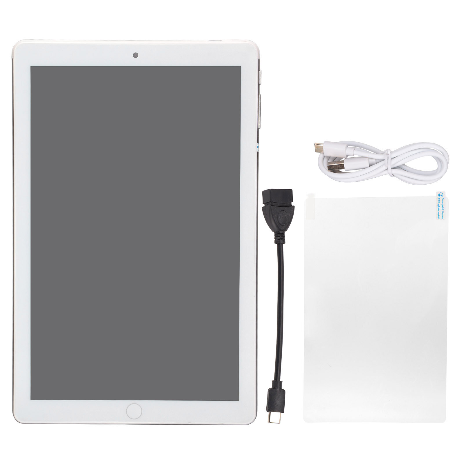 10.1" HD MTK6592 8-ядер 1ГБ+16ГБ WiFi 2800мАч 3 слота Type-C, серебристый