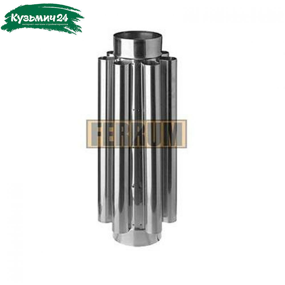 Дымоход Ferrum (Феррум) конвектор 0,8мм d200, 1 шт.