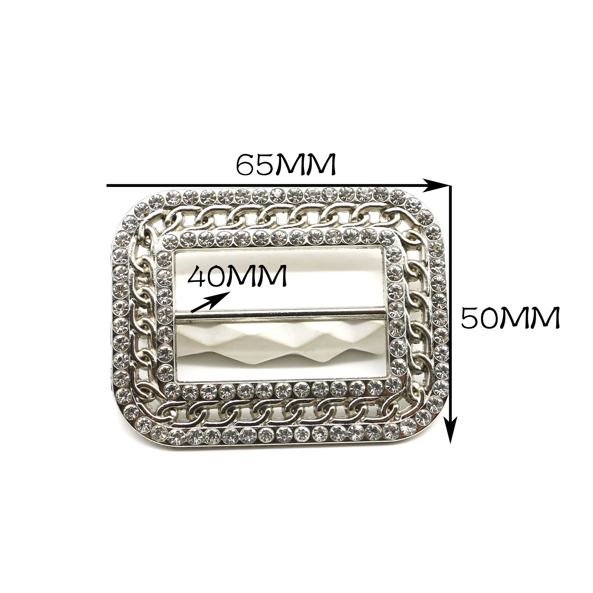 Пряжки ZMASEY, металлические, квадратные, 2 штуки S