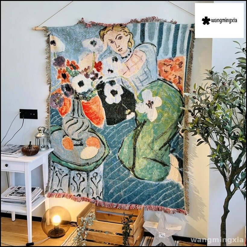 Эксклюзивное одеяло 130x160 см вдохновлено картиной Девушка с жемчужной серьгой Red jacket woman