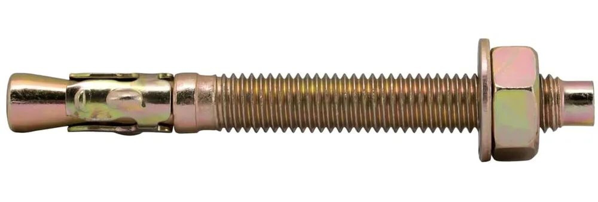 Анкер Шпунтик, клиновой, оцинкованный, 16 мм х 140 мм, 10 штук