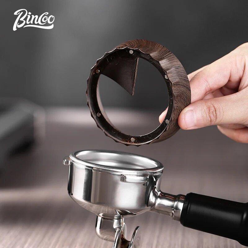 Bincoo воронка для эспрессо 51/58 мм Коричневый, Deep wood grain 51mm