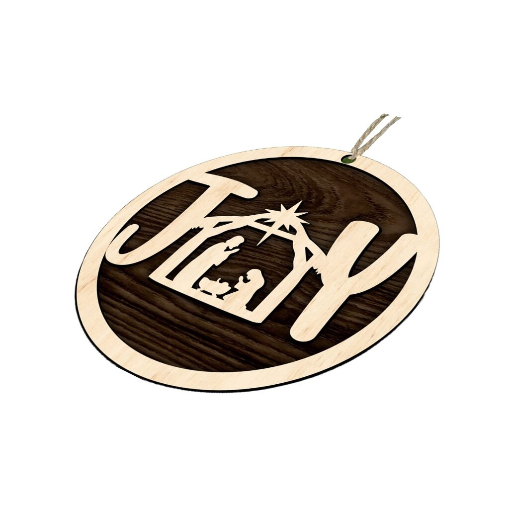 Украшения Сцены Рождества Рождественская Елка Декор 3D Деревянные Подвески Христианский Религиозный Праздничный Подарок