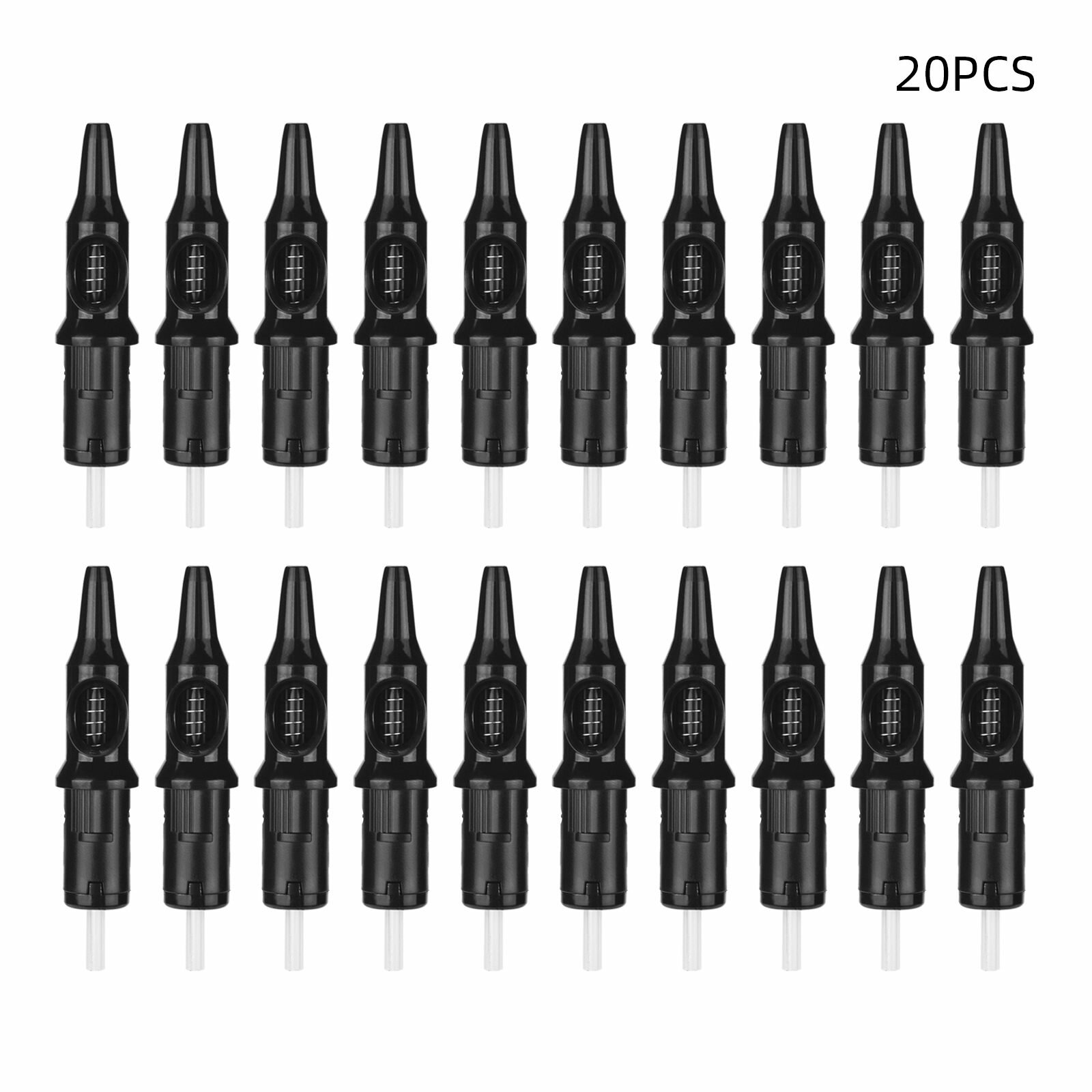 Картриджи для татуировок с мембраной для шариковых ручек 20 шт, apprenticed, для ручки для татуировки, для точильного рисования, для практики на бумаге, для начинающих и художников, с шариковой ручкой, PVC, индивидуальная упаковка, 4 цвета, совместимы с