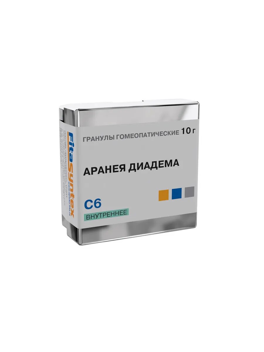 Аранея диадема С6, гранулы гомеопатические моно, 10 грамм , Фитасинтекс