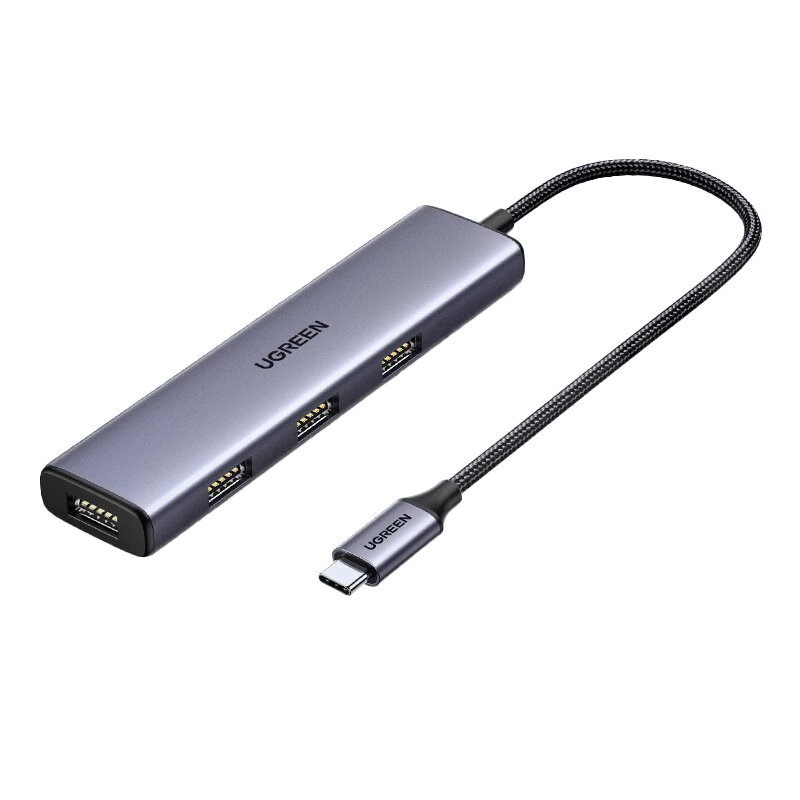 Док-станция UGREEN 4-in-1 USB 3.0, цвет 20841, 4 порта