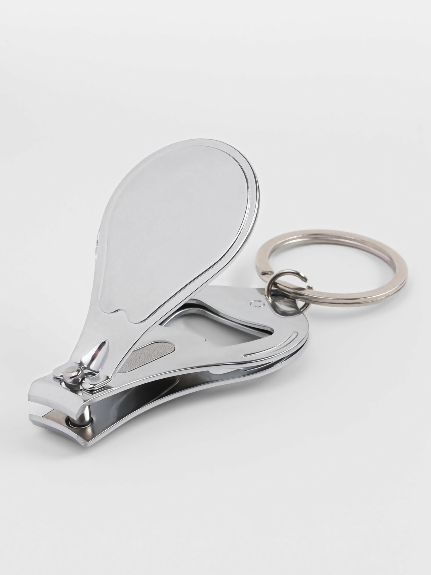 Кусачки книпсер маникюрные, на брелоке, с пилкой, с открывашкой, 6.5 см