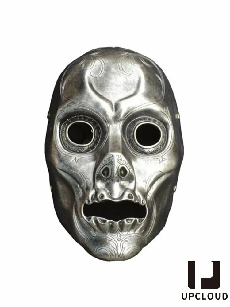 Карнавальная маска/Маска пожирателя смерти Гарри Поттера/UPCLOUD + Старое серебро + Смола