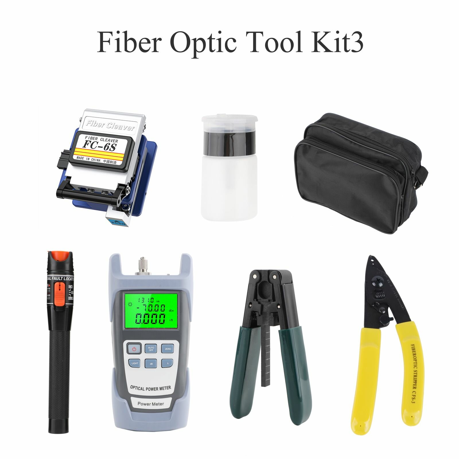 Комплект для оконцевания оптоволокна FTTH 6-в-1