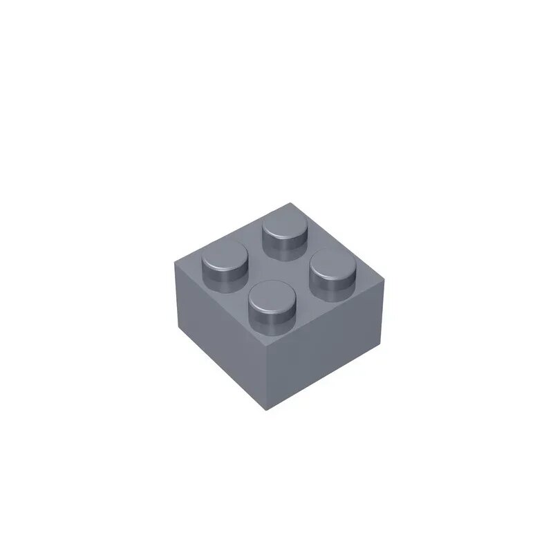 Конструктор Gobricks 2x2 Серый (073)