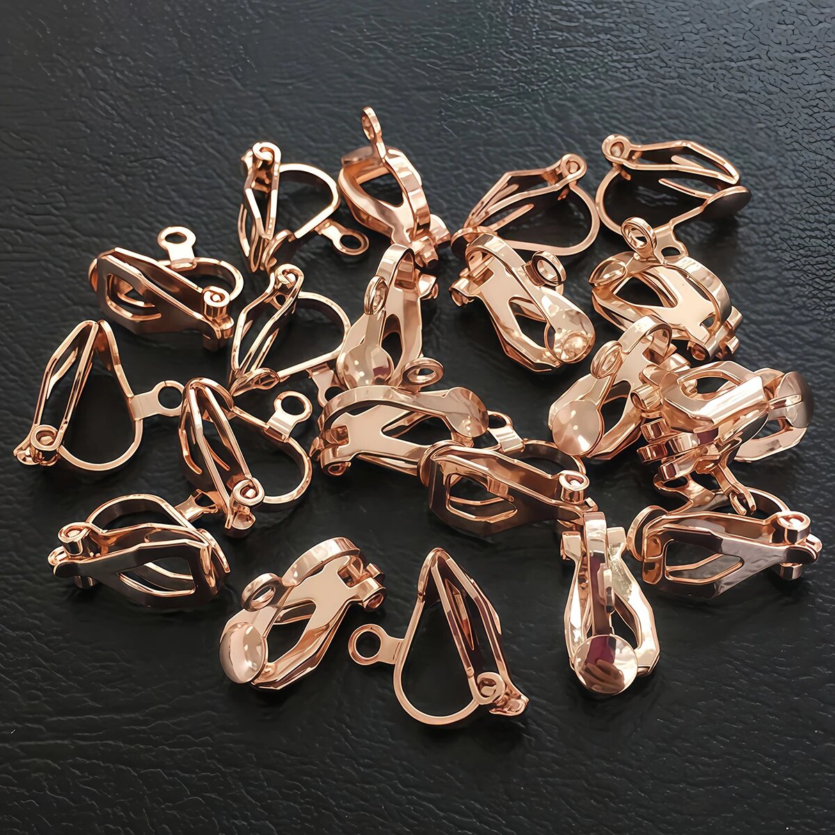 Медные зажимы для ушей V-REX 10-30 шт. Бежевый, 10 PCS, Rose Gold