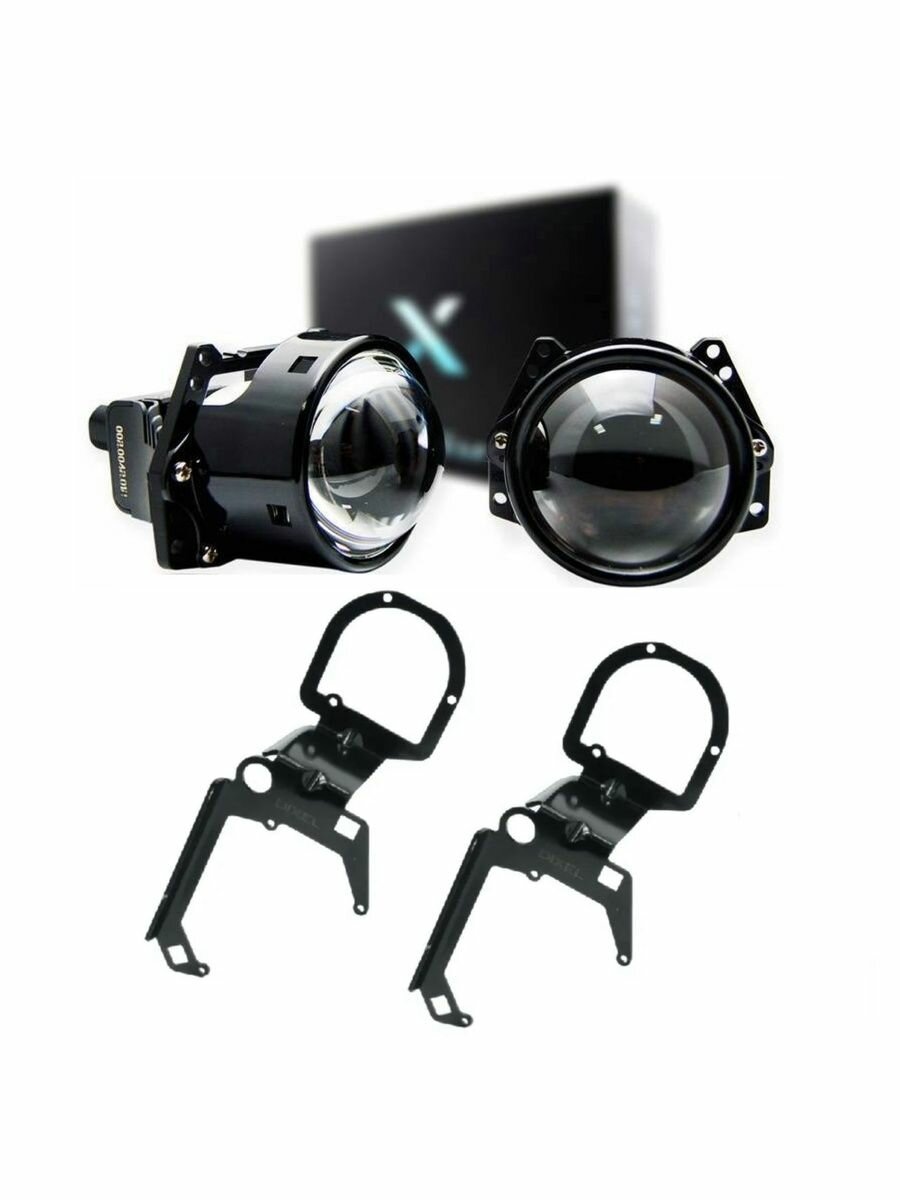 Светодиодные линзы на Hyundai Santa Fe 2 2005-2012. Билед для Хендай Санта Фе 2 (холодный свет 5000к)