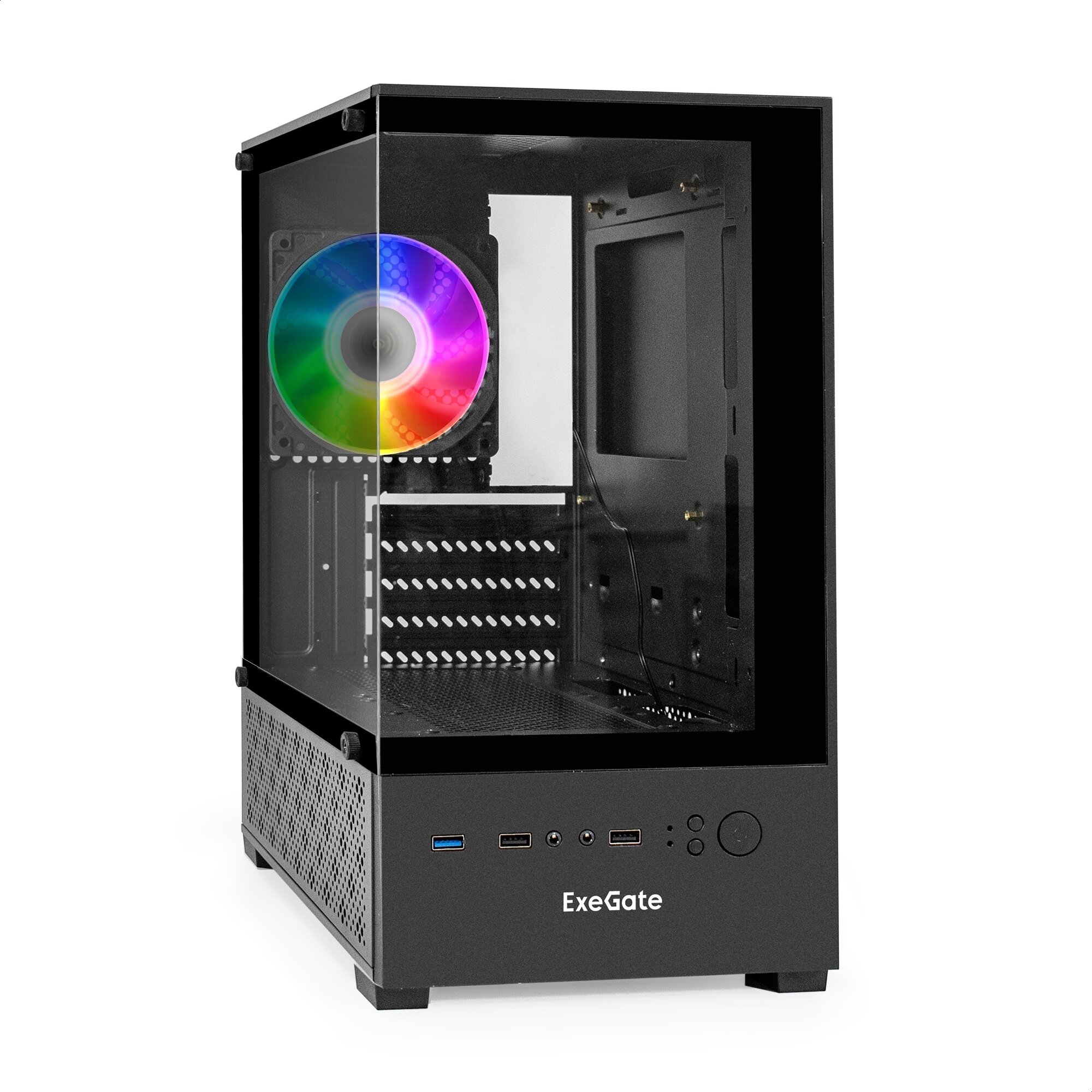 Компьютерный корпус Minitower ExeGate i3 SEA (mATX, БП 800NPX)
