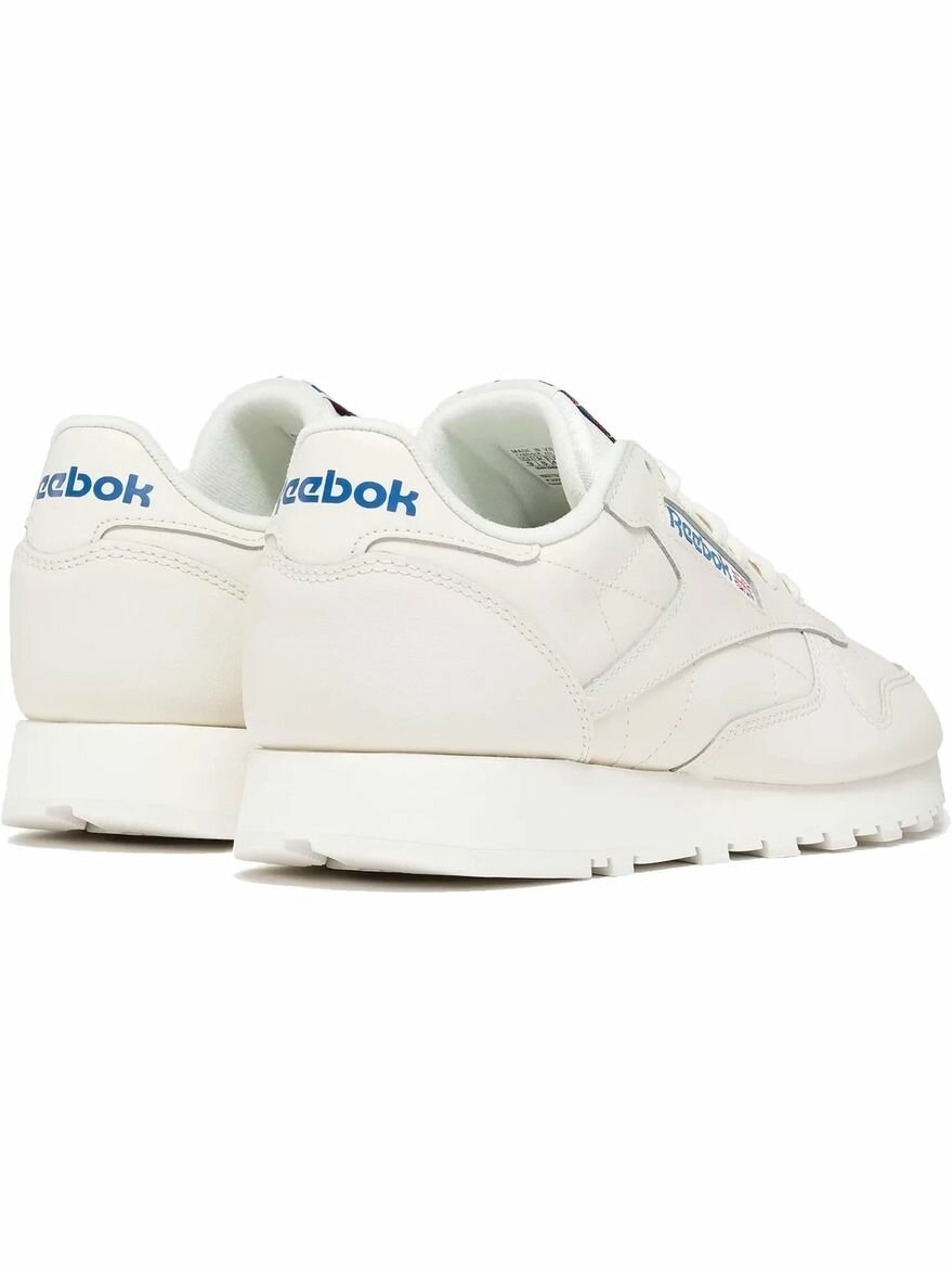 Кроссовки Reebok Classic Leather, полнота F, размер 9,5 US, белый 6 — фото 1