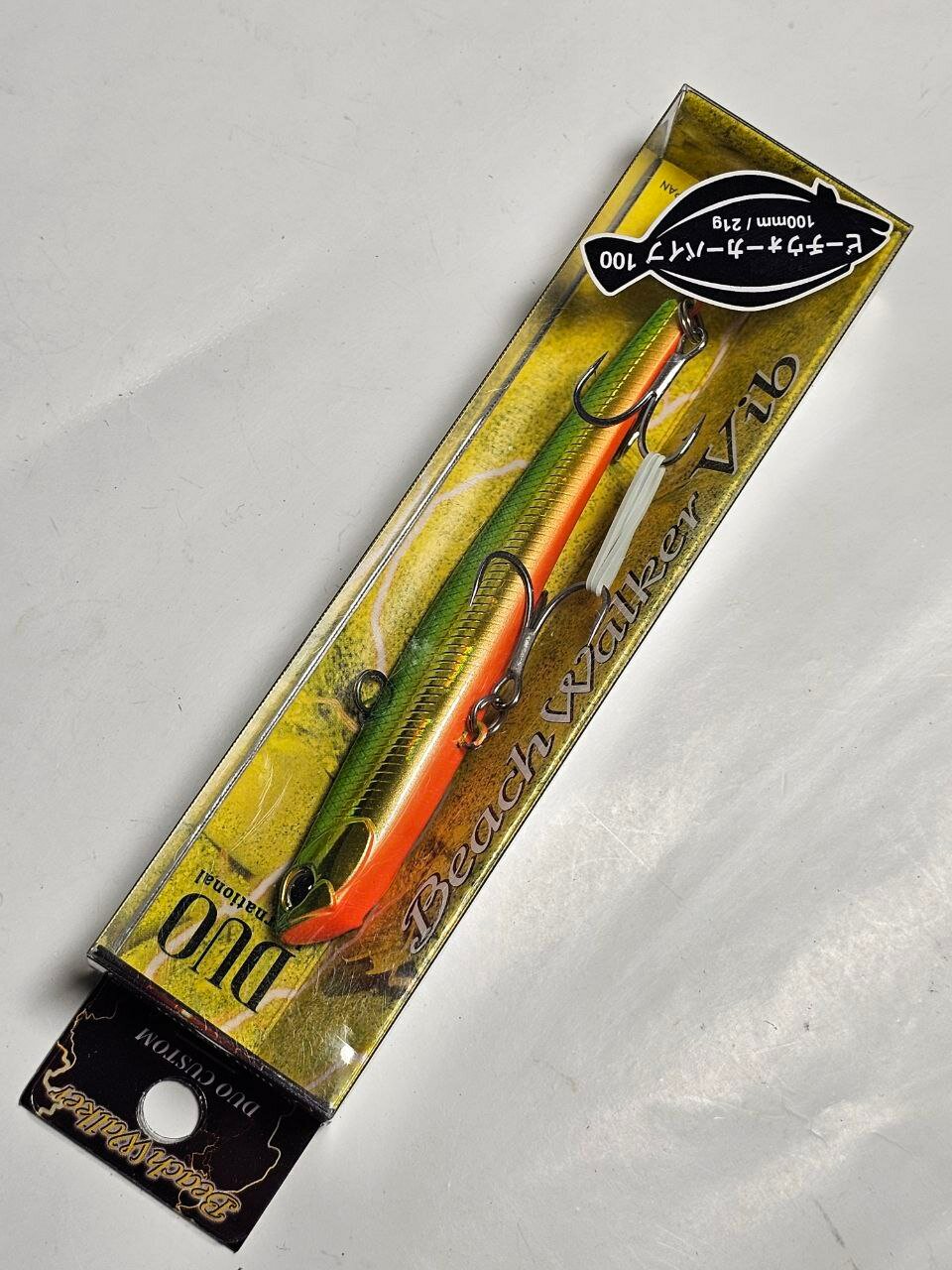 Воблер DUO "Beach Walker Vib", тонущий, для зимней рыбалки, 10см, Chart Back Candy — фото 1