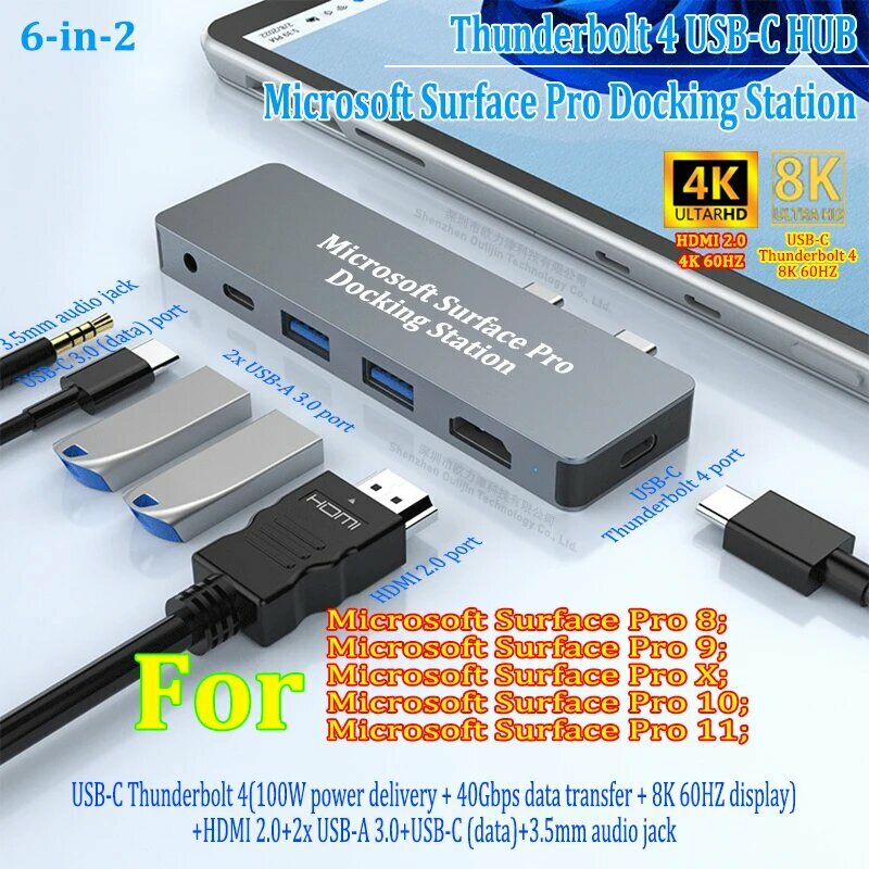 Док-станция Thunderbolt 4 для Microsoft Surface Pro LKT-SH969