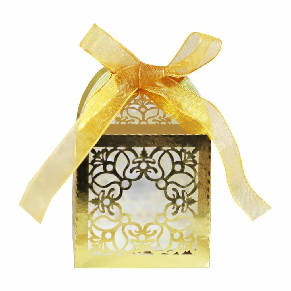 Полый крест для шоколадных конфет, Отражающее золото