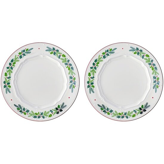 Набор из двух тарелок Tkano Nordic winter из коллекции New Year Essential, d26,5 см, TK25-NY_PL0001