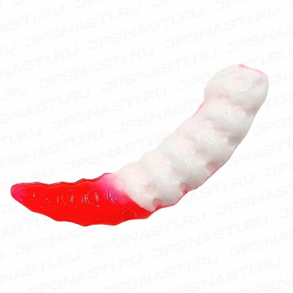 Силиконовые приманки для ловли форели Eleven Lures Leench 1.5, Pinkman W.White, сыр / Уловистые форелевые приманки