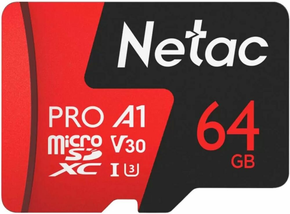 Флеш карта microSDXC 64GB Netac P500 Ultra w/o adapter