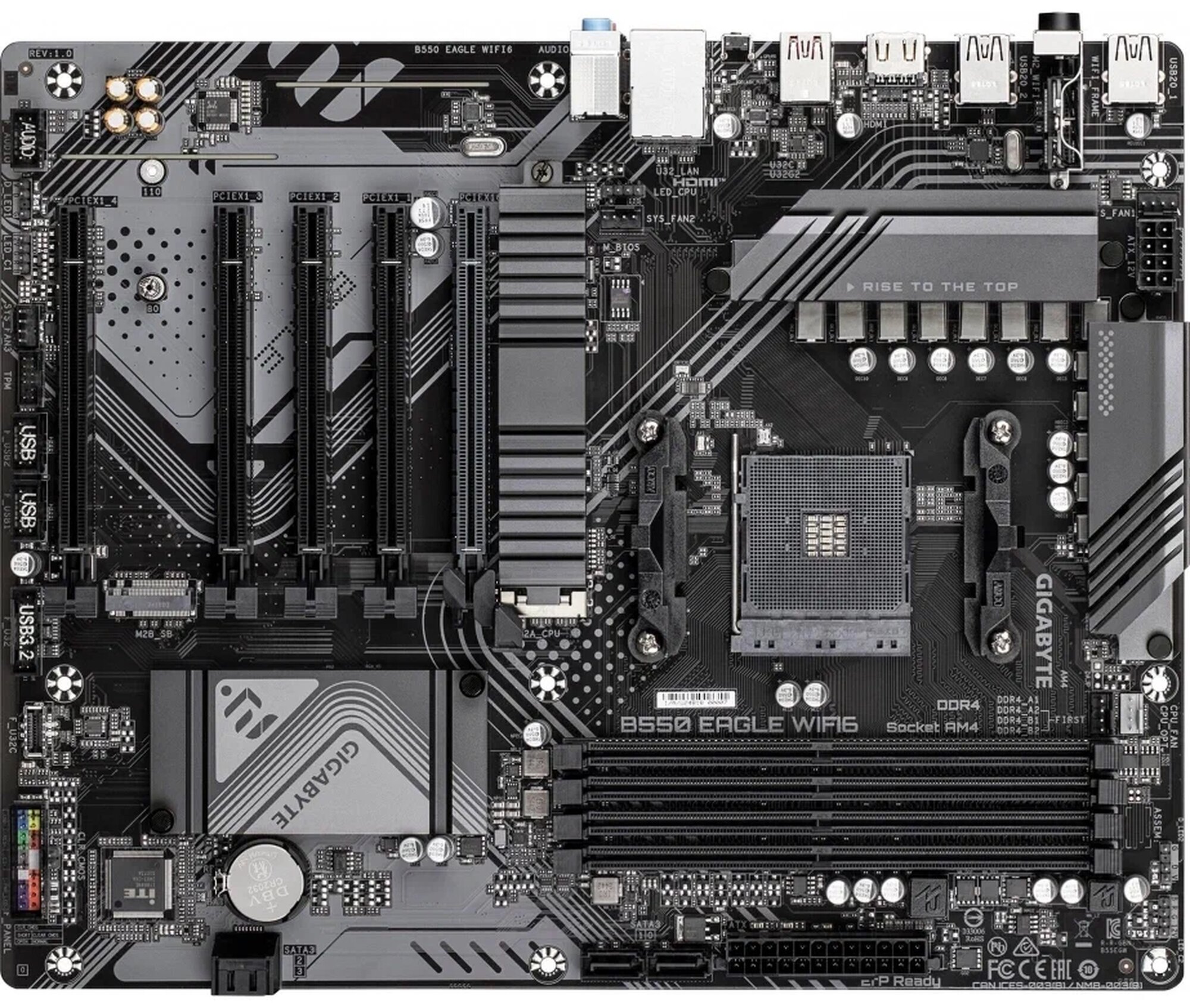 Материнская плата Gigabyte B550 EAGLE WIFI6, Soc-AM4, AMD B550, ATX