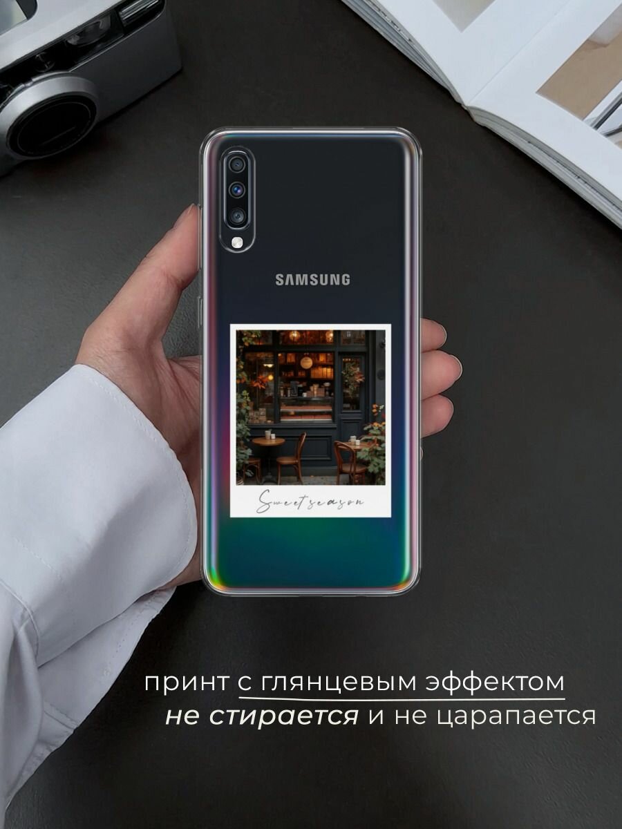Чехол на Samsung Galaxy A70 / Самсунг Галакси А70 с принтом Sweet season — фото 1