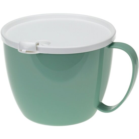 Кружка для супа Idea 0,7л с крышкой М 1214 Фисташковый
