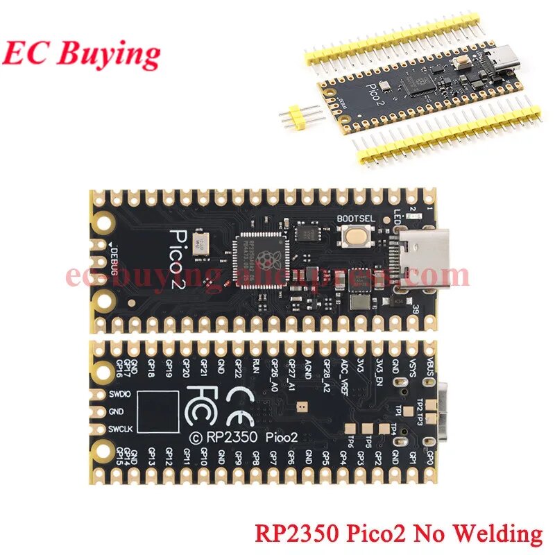 RP2350 Pico2, микроконтроллер, 1pc