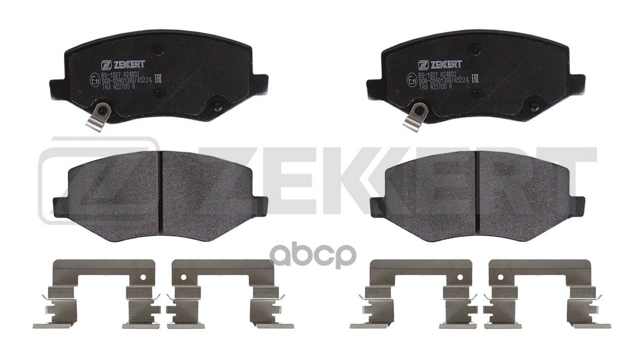 Колодки тормозные дисковые передние Moskvich 3 (AZLK) 22- Jac JS4 22- S3 16- Refine 14- S2 15- Zekkert арт. bs-1327