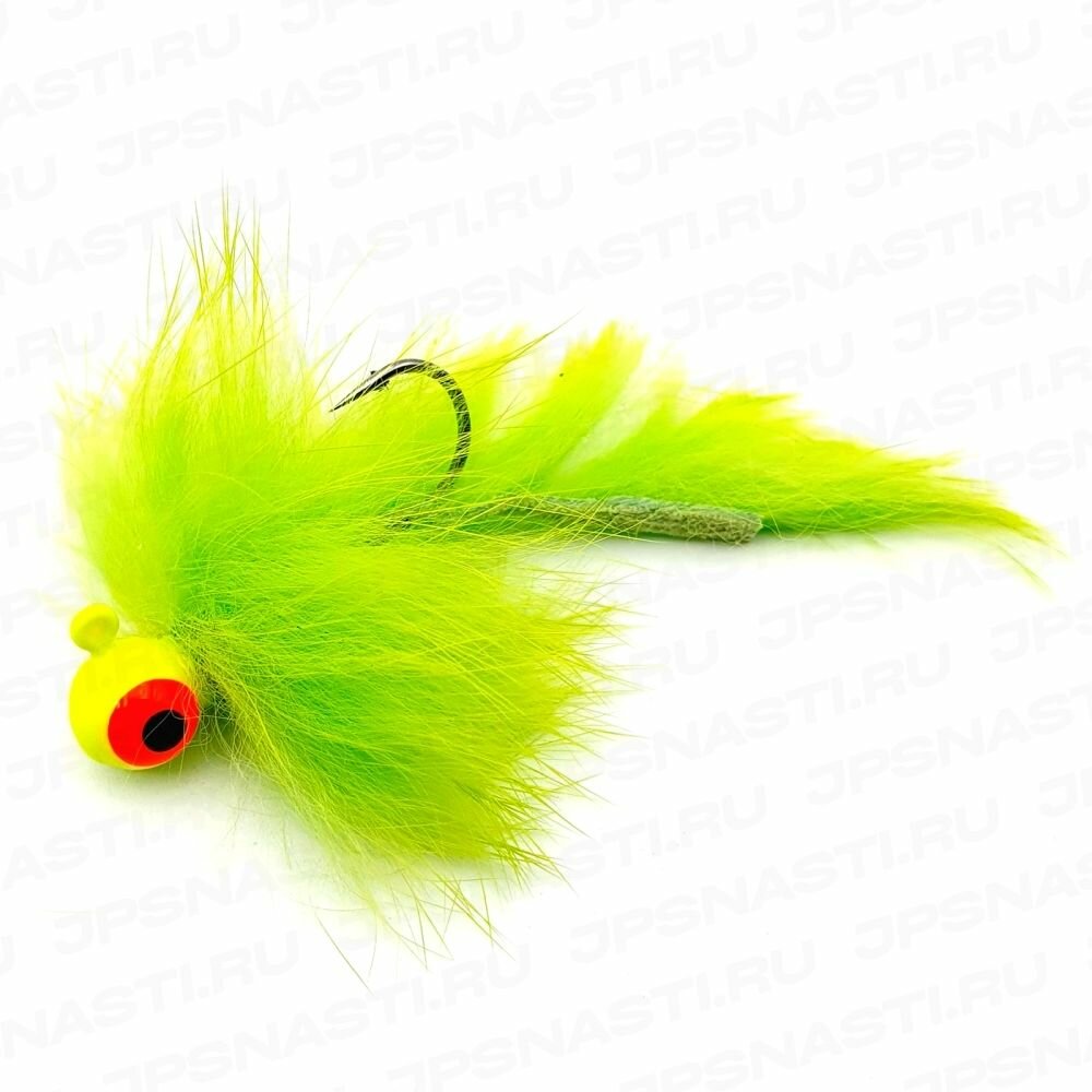 Стример для рыбалки Boroda Baits Roger, 3.5 г, 24 Chartreuse / Уловистые приманки на форель