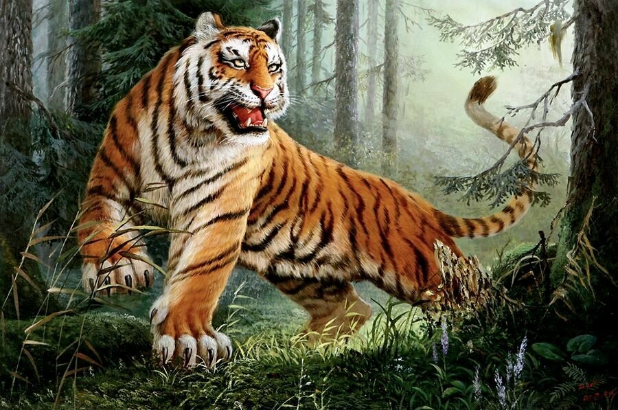 Картина по номерам "Тигр"