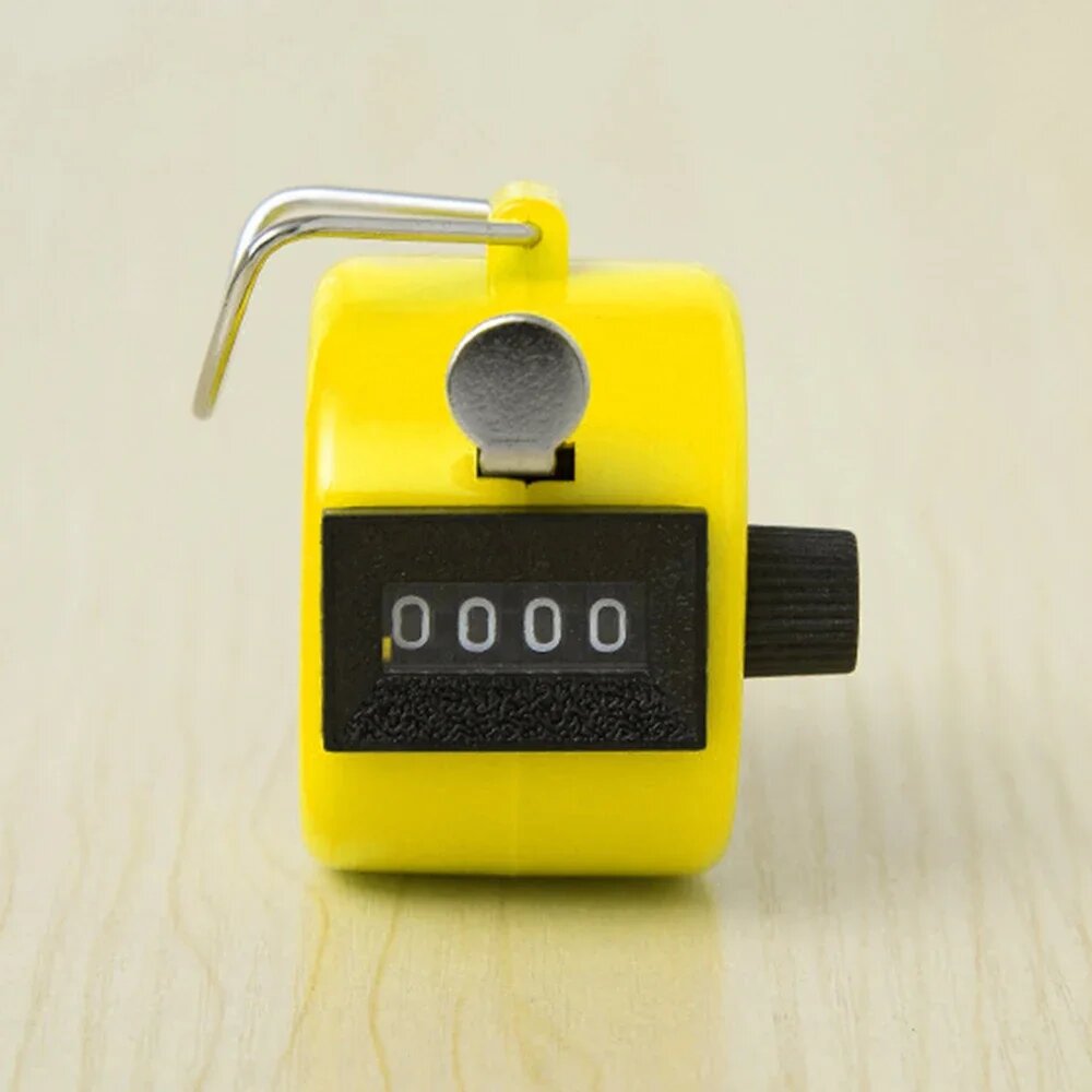 Ручной счетчик Gaqqee 4 цифр Yellow