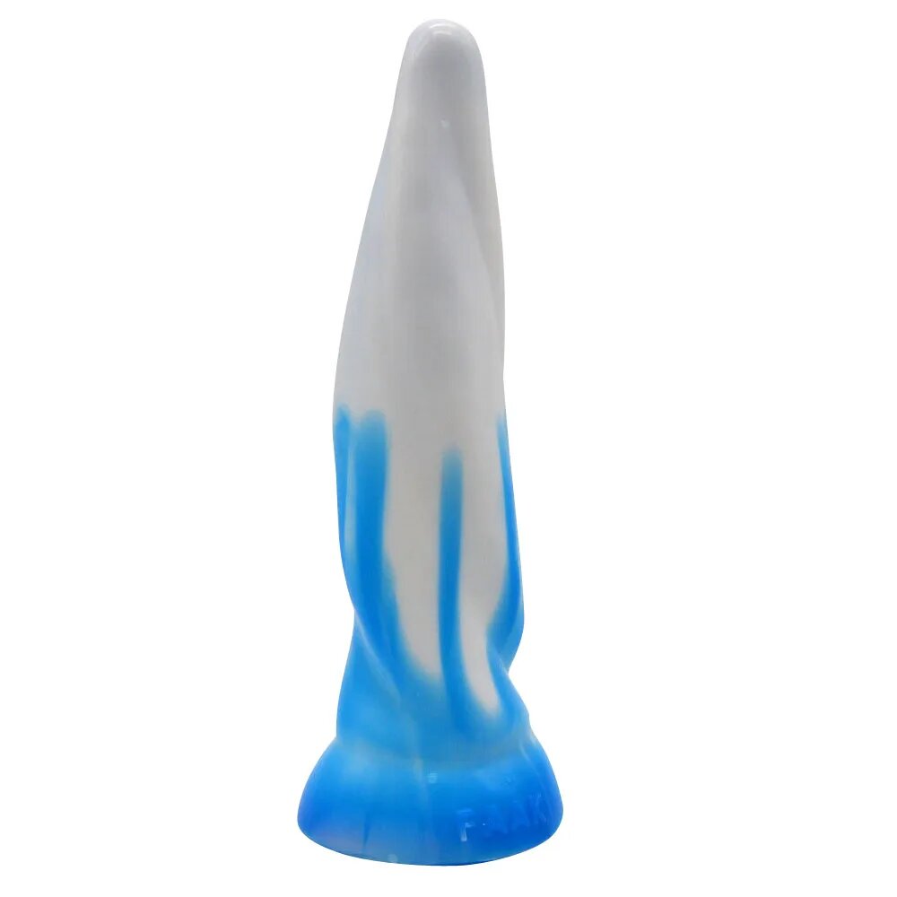 Анальная пробка FAAK, силиконовые секс-игрушки, белая и синяя цветная Анальная пробка, White blue