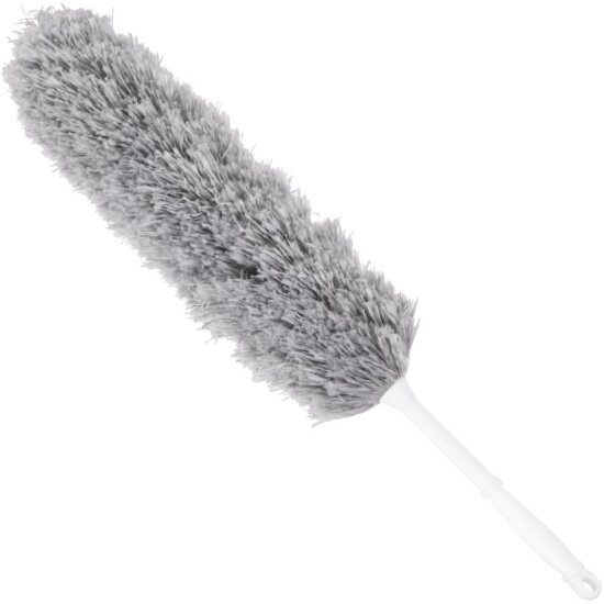 Пипидастр (сметка-метелка) для уборки пыли Laima метелка 35 см, рукоятка 20 см, серый, , 608949