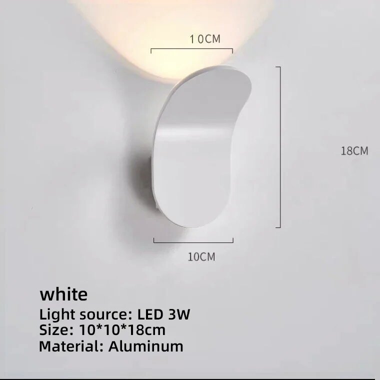 Настенные светильники Claeted, скандинавский стиль Белый, Warm light, white