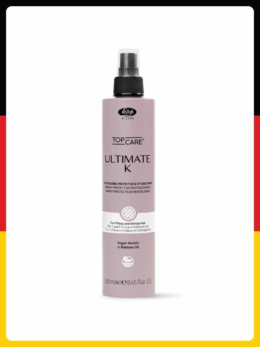 Спрей для укладки волос Lisap Top Care Ultimate K восстанавливающий защитный 250 мл