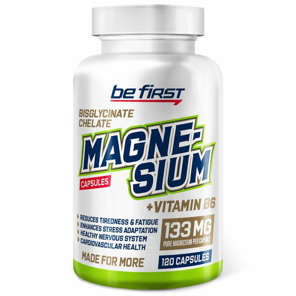 Be First Magnesium Chelate + B6 120 капс.