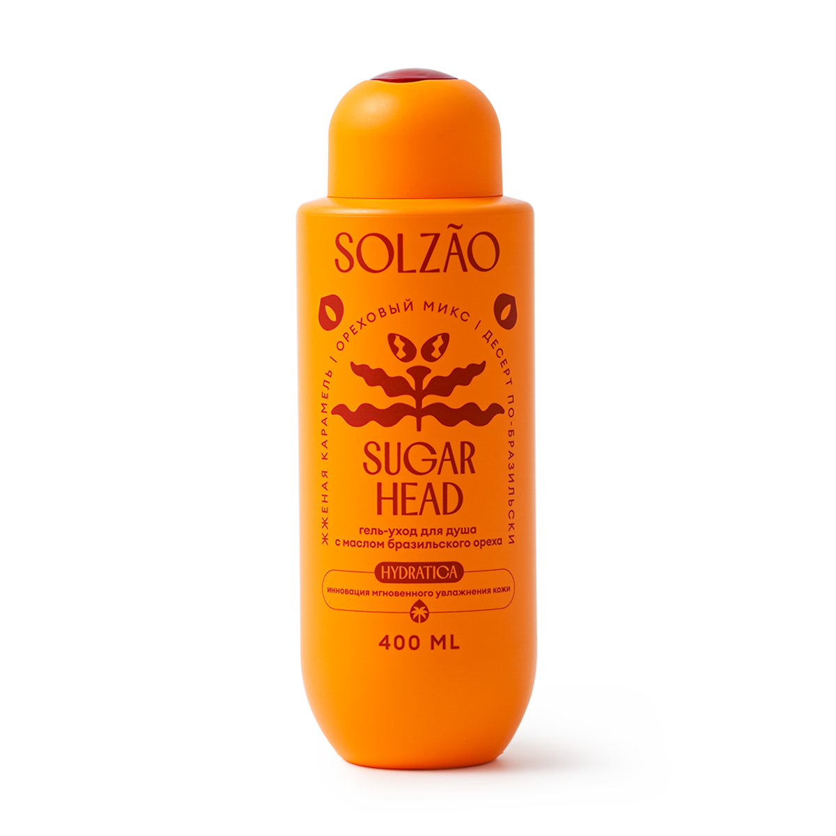Гель-уход для душа Solzao Sugar Head с маслом бразильского ореха