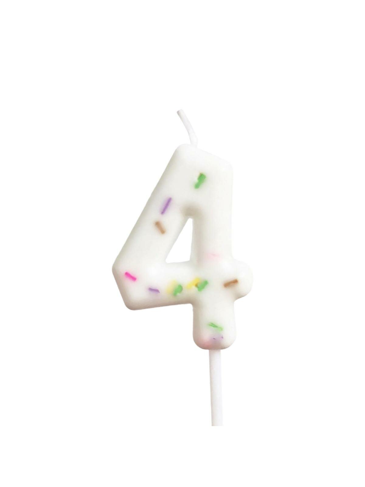 Креативное украшение свечи с уникальным номером для детских тортов на день рождения