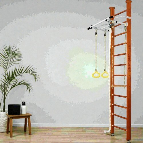 Шведская стенка Kemfer Helena Ceiling, цвет №4, вишневый, высота 3 м