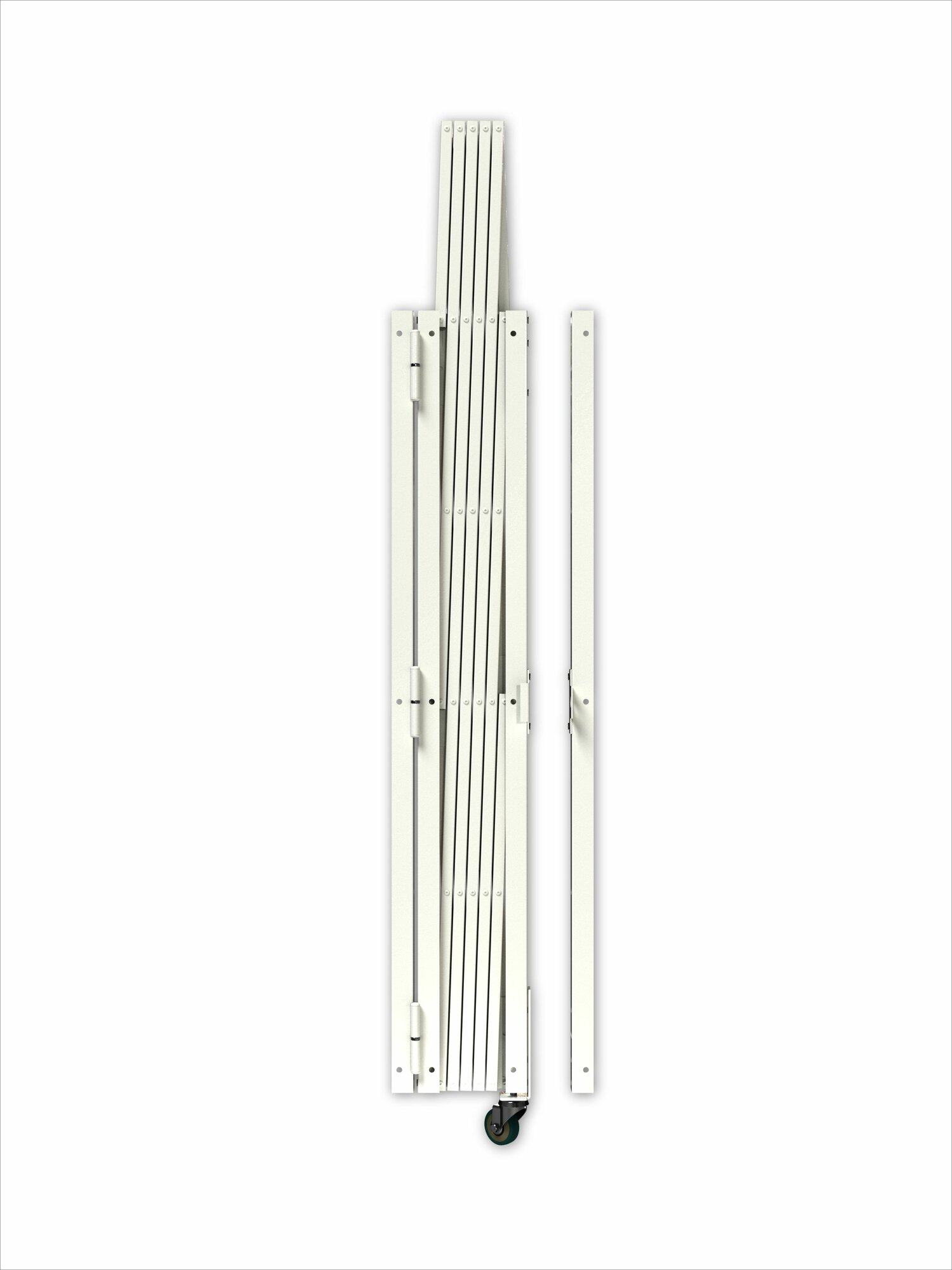 Решетка на окно раздвижная "Крепыш" с опорным роликом 1280x600