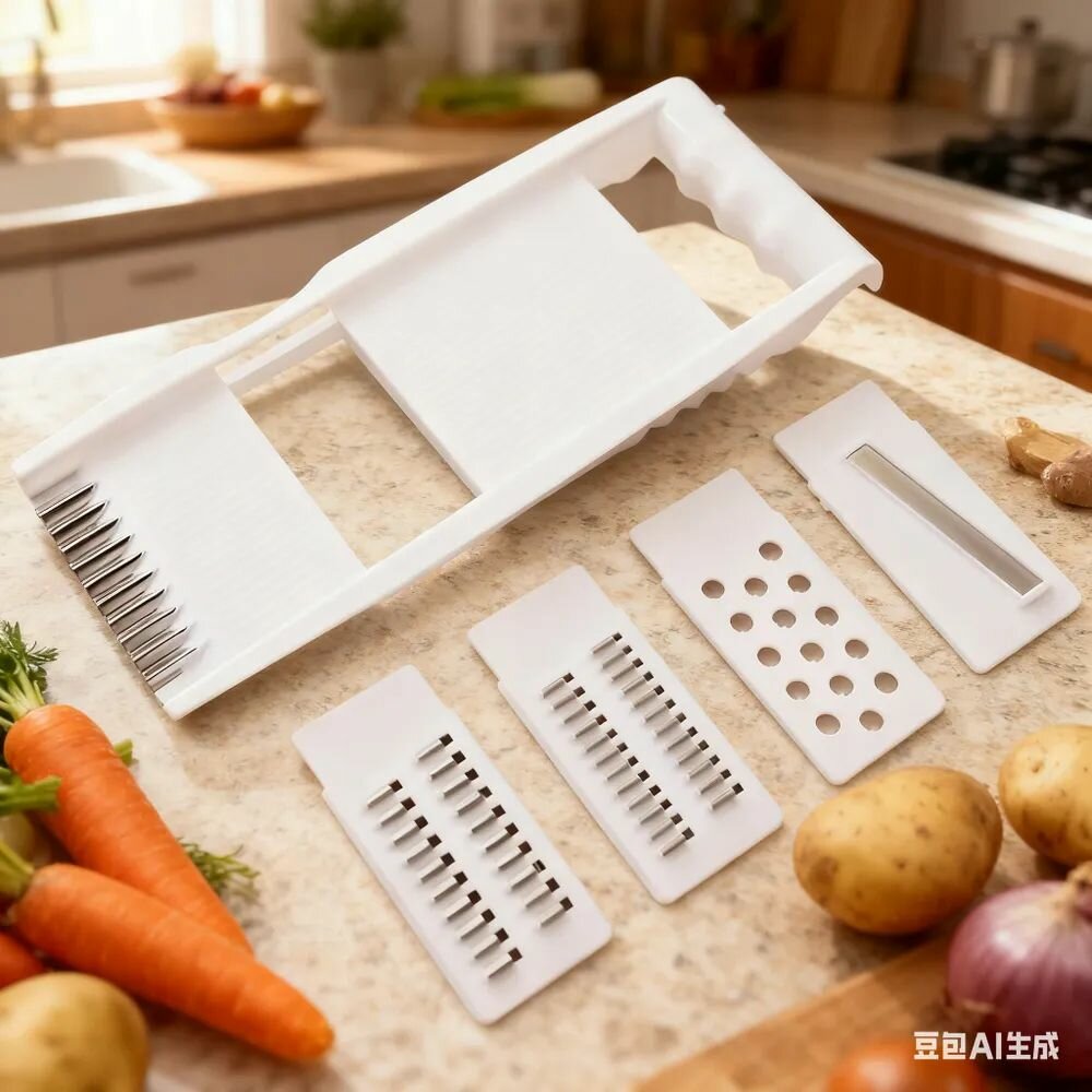 Терка овощерезка 5 в 1 с насадками для корейской моркови, овощей, фруктов, сыра, многофункциональная