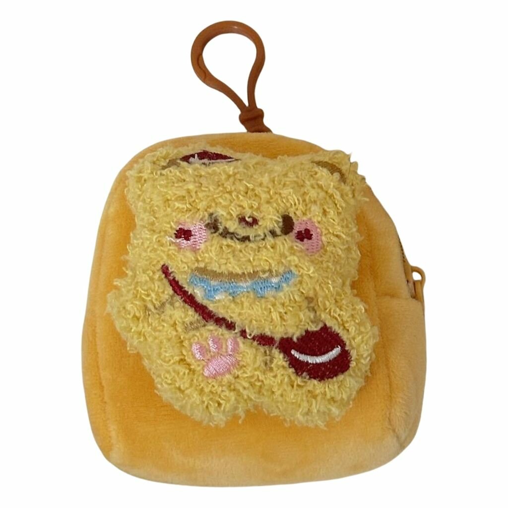 Плюшевая кукла Butter Bear Mini Coin Purse Headphone Bag Storage Bag Hangable Keychain
