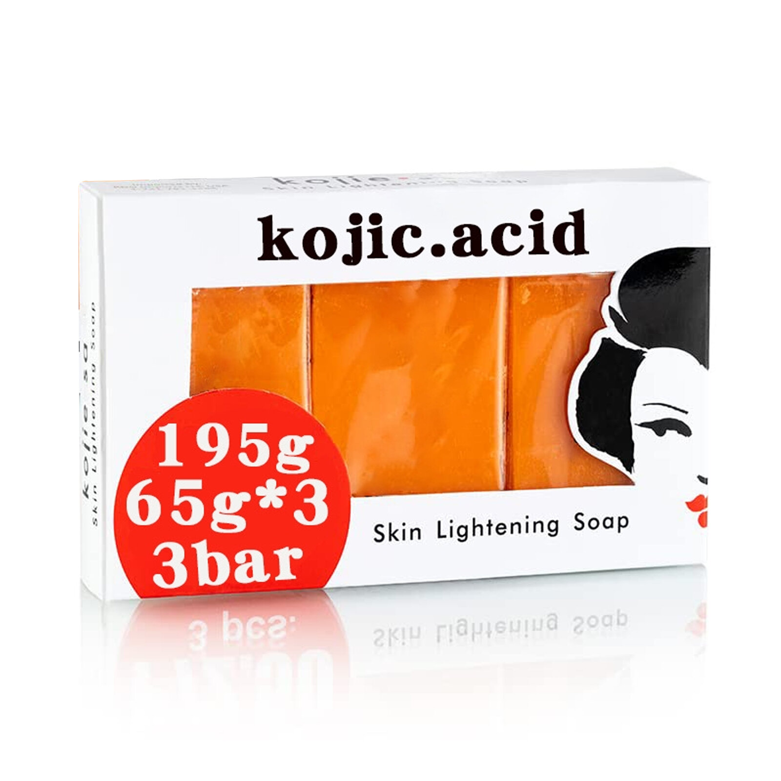 Папайя Brightening Kojic Handmade Soap Bar, мыло для тела и лица, с глицерином, чайным деревом, кокосовым маслом, натуральными ингредиентами, Zero Light Technology, для женщин и мужчин, для удаления тёмных пятен, пигментации, прыщей, рубцов от