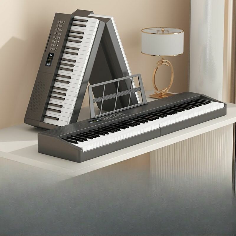 Складное электронное пианино с 88 клавиатурами, портативное для начинающих