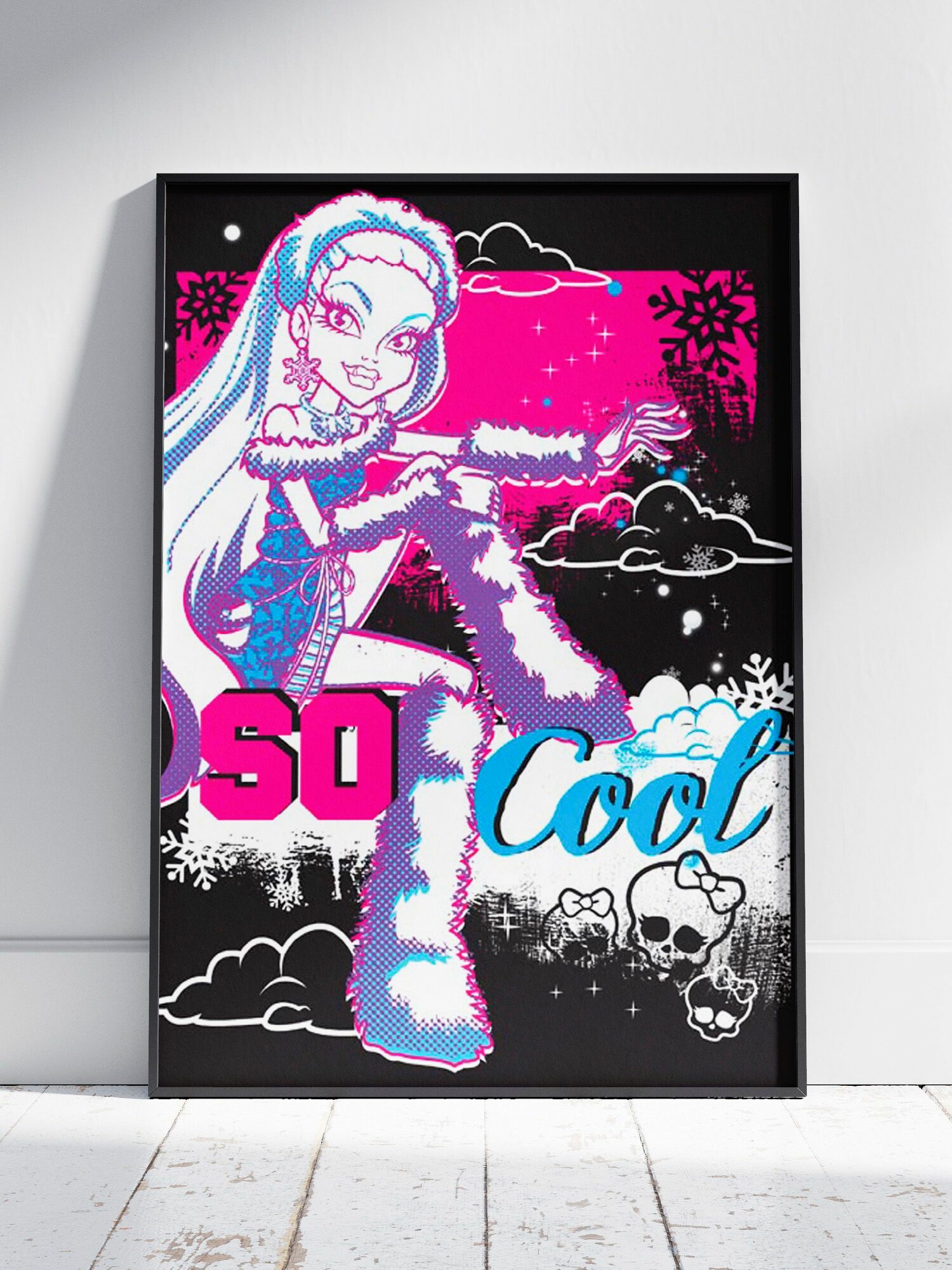 Плакат на стену для интерьера Monster High (Эбби Боминейбл) - Постер по куклам и моде формата A3 (30x42 см)