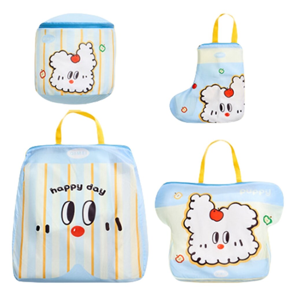 Набор из четырех частей, мультяшный мешок для белья, антидеформационный мешок для белья из мелкой сетки, утолщенный портативный мешок для белья для нижнего белья