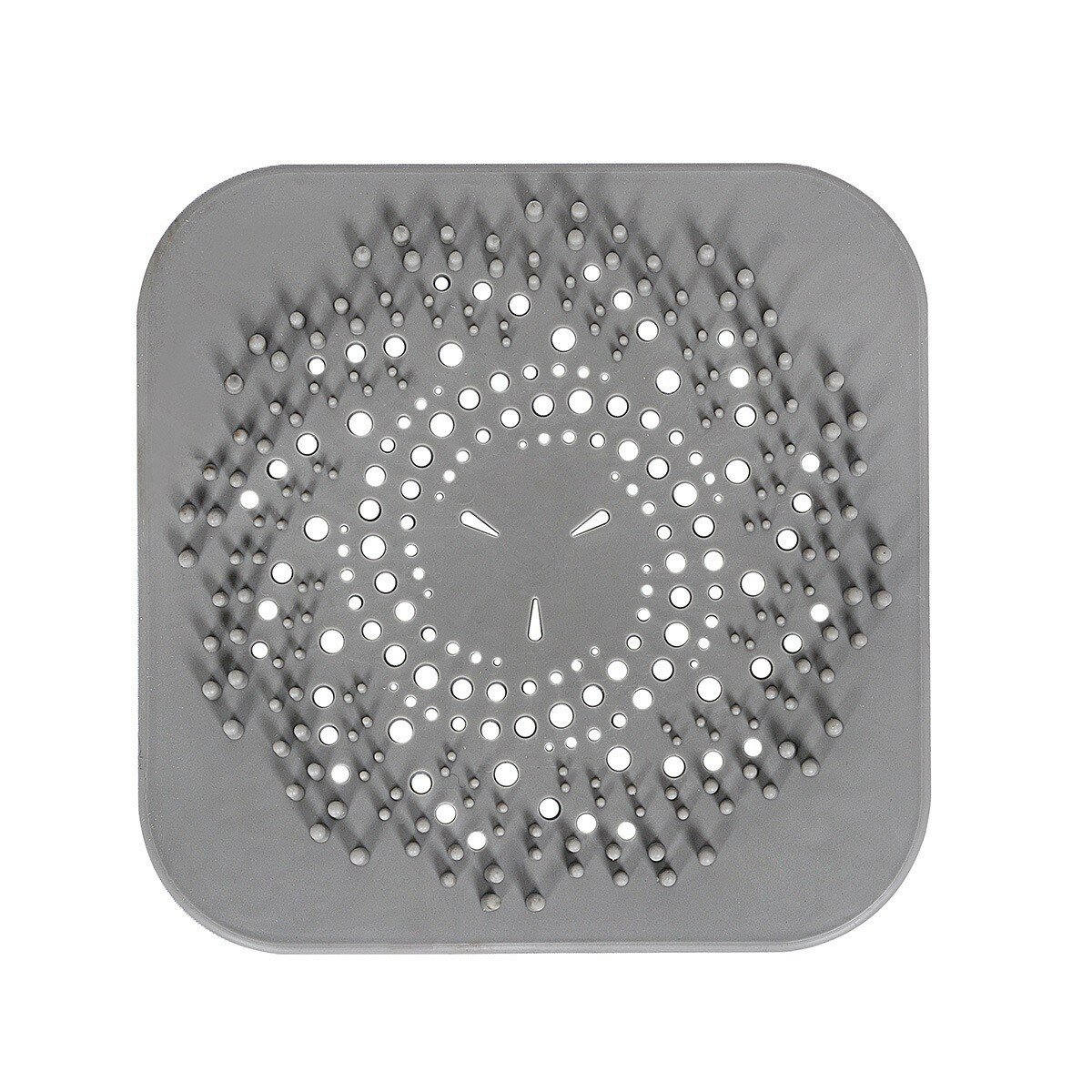 Амазонка против засорения силиконовый фильтр раковины в ванной канализации Серый (например, сливка пола)